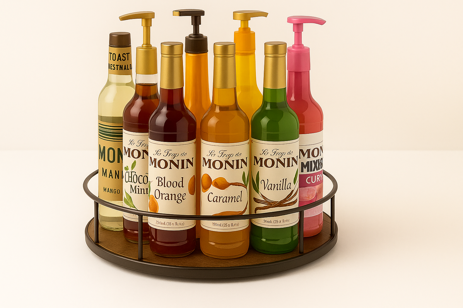 Coffee Syrup Organizer: Tidy Up Your Coffee Station in Style